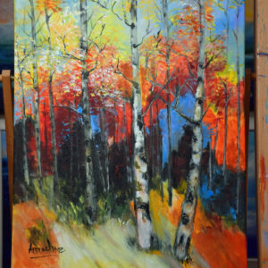Arrachme Art Bold Loose Brush Stroke Woods | Arrachme Art
